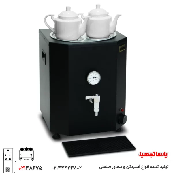 سماور برقی 20 لیتری مشکی دوجداره | قیمت و خرید سماور برقی 20 لیتری مشکی